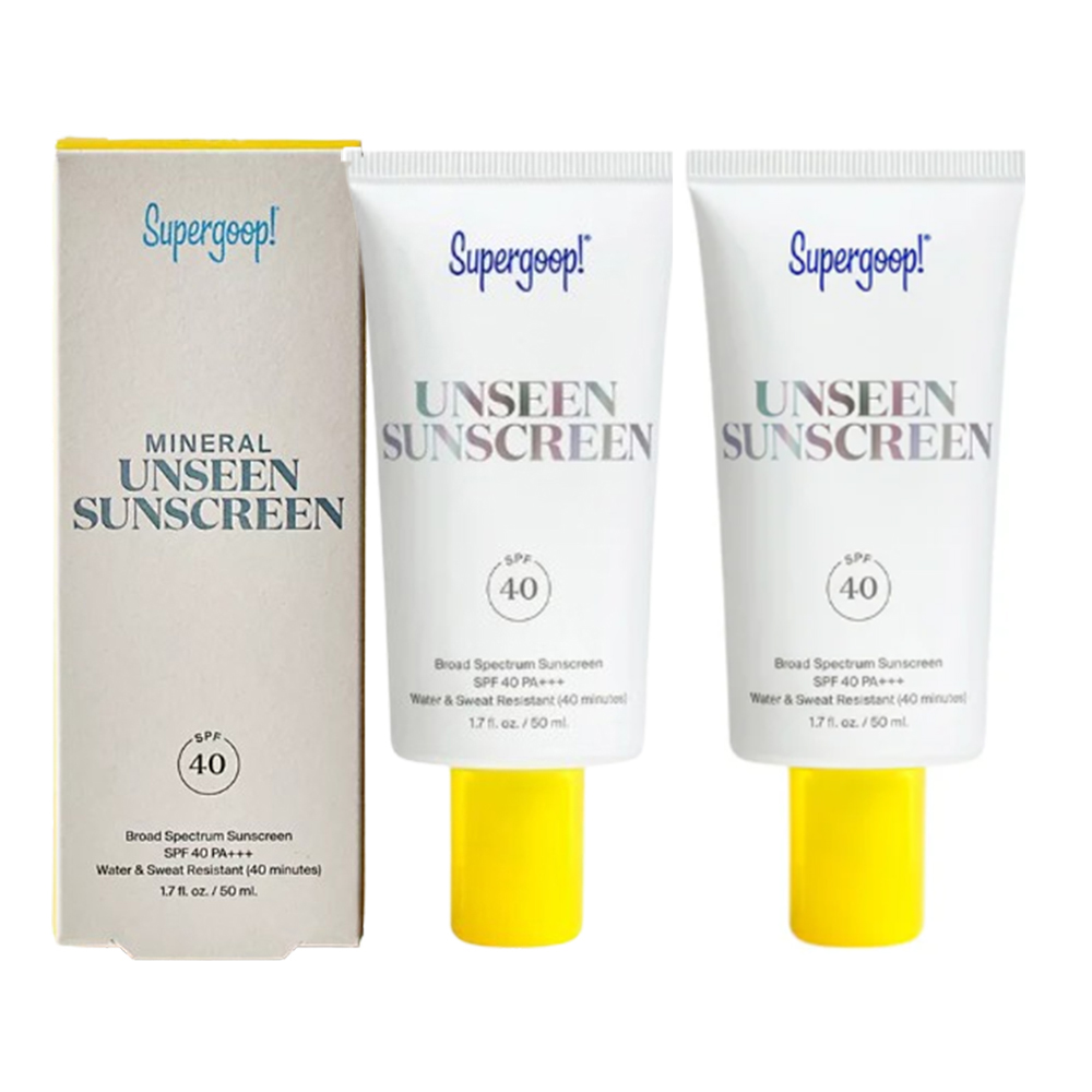【Supergoop】隱形妝前防曬乳 SPF40 PA+++ 50ml*2入組(公司貨) - 全聯全電商