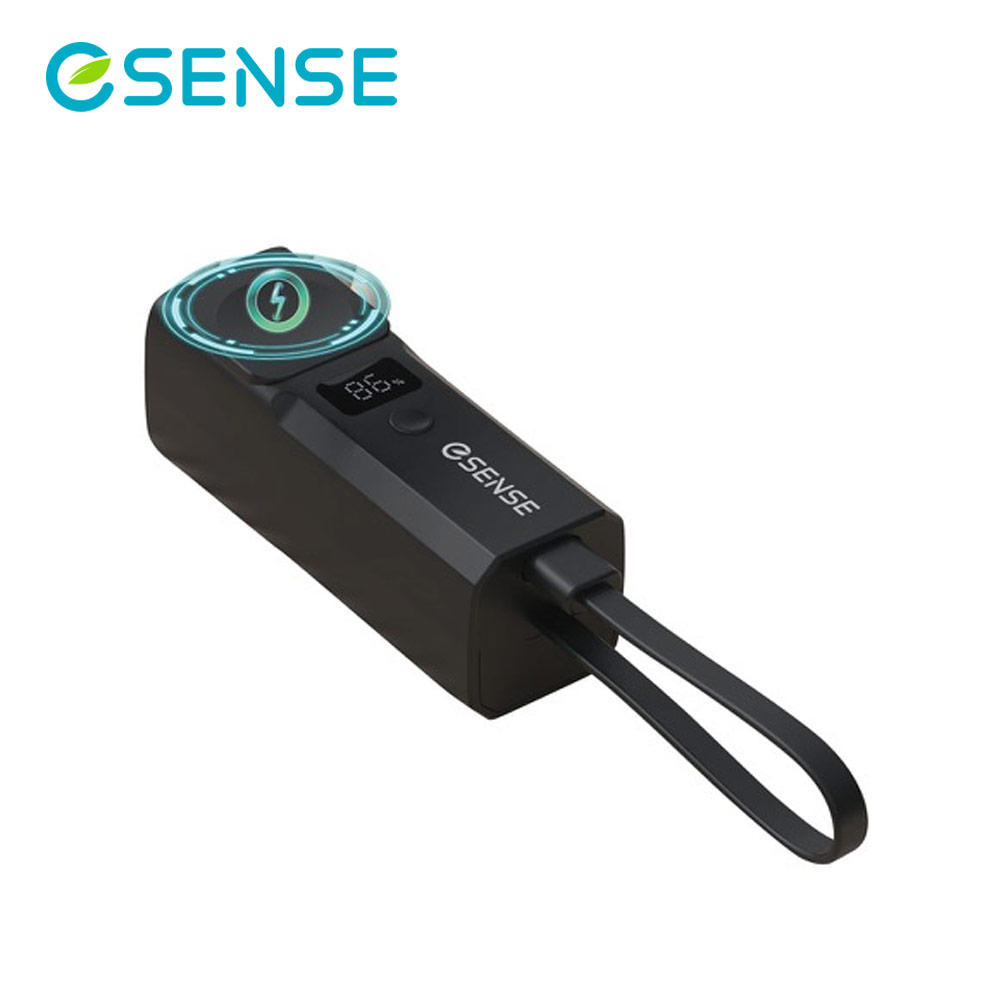 【ESENSE 逸盛】免帶線口袋快充行動電源-黑(Wh已標示) - 全聯全電商