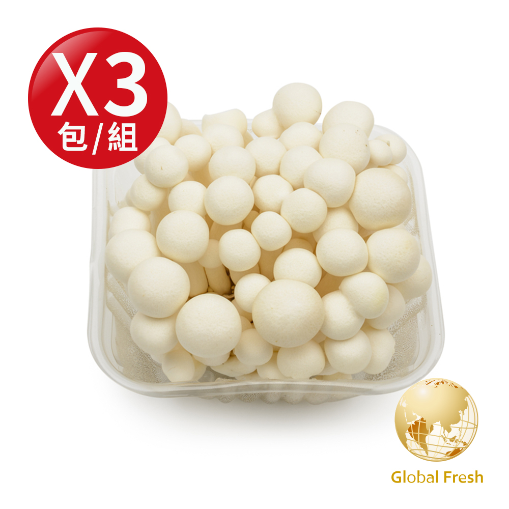 【盛花園蔬果】南投國姓鄉美白菇120g x3包(溫控栽培) - 全聯全電商