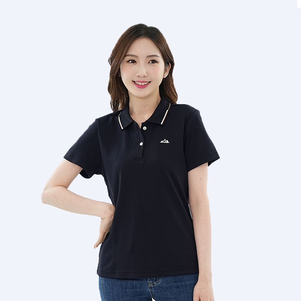 【遊遍天下】MIT女款抗UV防曬涼感吸濕排汗機能POLO衫GS1051 / 丈青(M~5L 大尺碼) - 全聯全電商