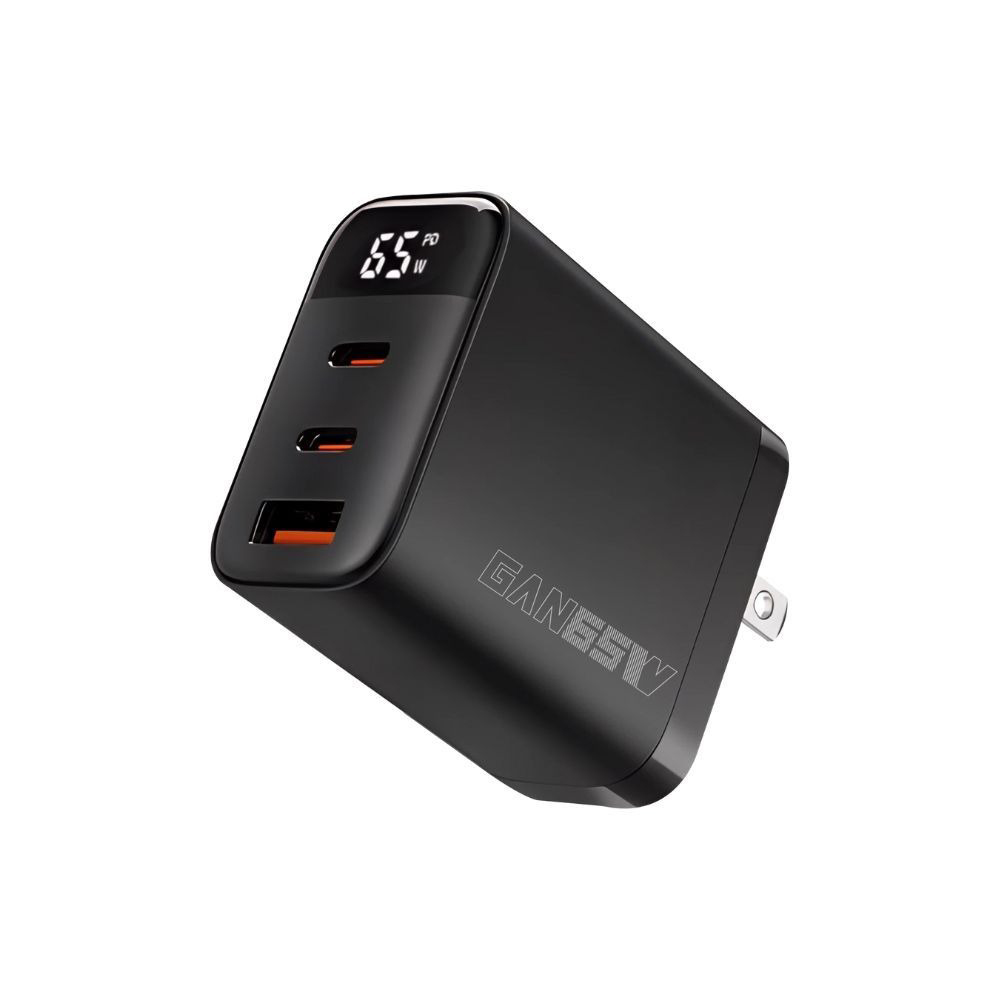 【WEPHONE】1A2C 65W 氮化鎵充電器 黑色(三孔快速充電器) - 全聯全電商