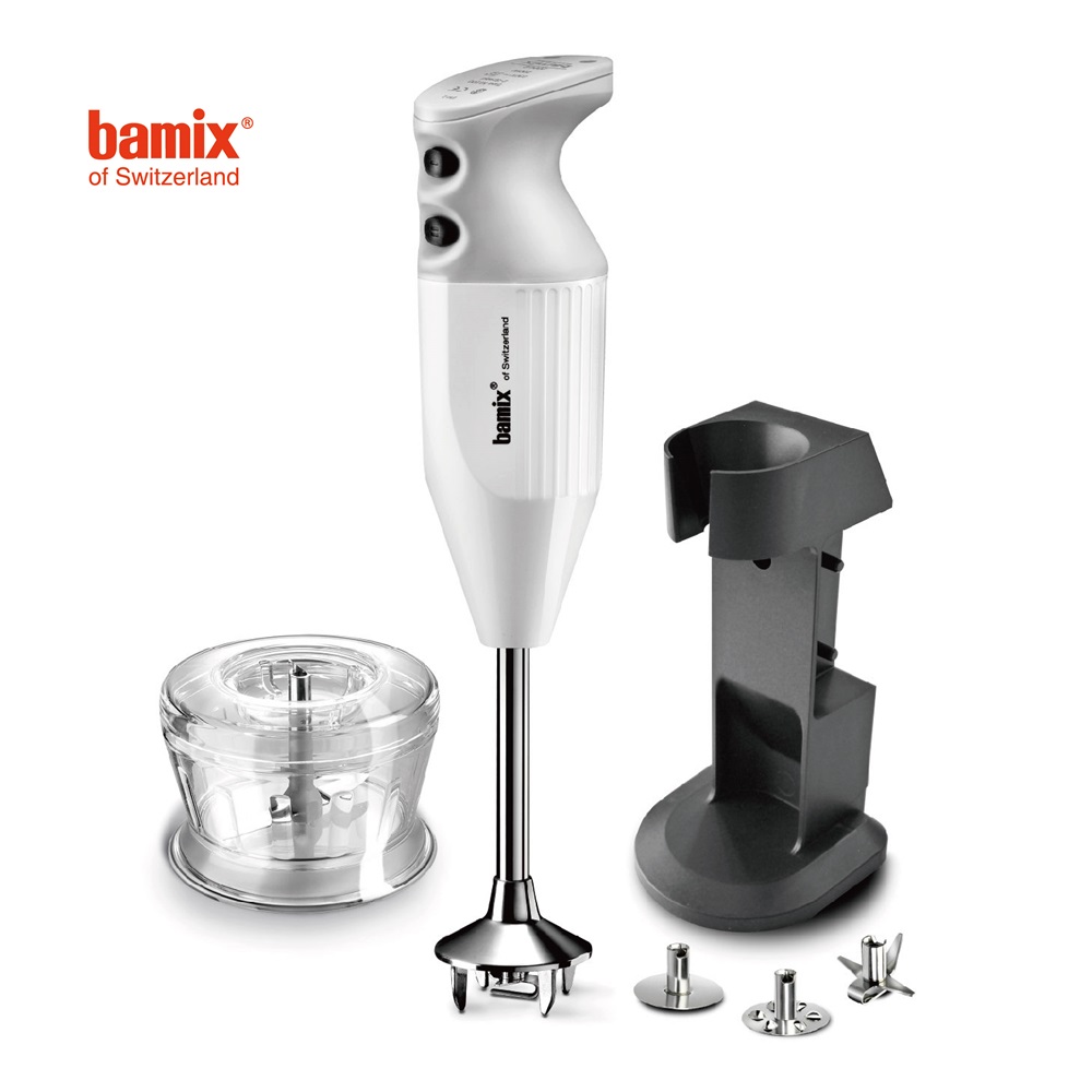【bamix 寶迷】瑞士轉動奇機調理棒/料理棒/攪拌棒(豪華款Deluxe)(亞光白) - 全聯全電商