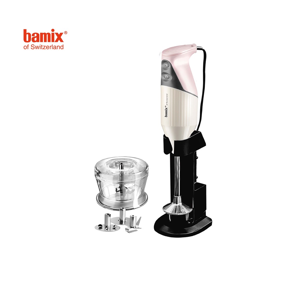 【bamix 寶迷】瑞士轉動奇機調理棒/料理棒/攪拌棒(ColorLine)(粉白) - 全聯全電商