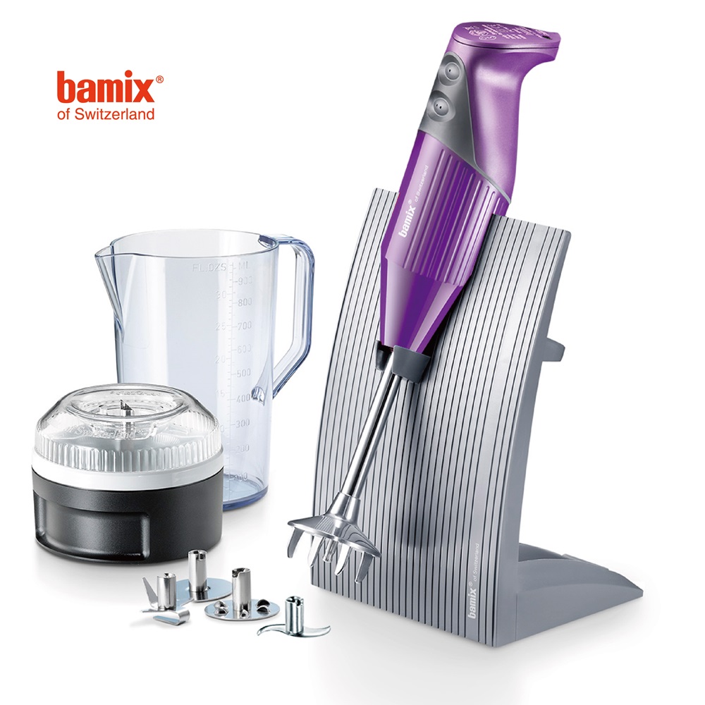 【bamix 寶迷】瑞士轉動奇機調理棒/料理棒/攪拌棒(ColorLine 尊榮款)(藍寶紫) - 全聯全電商