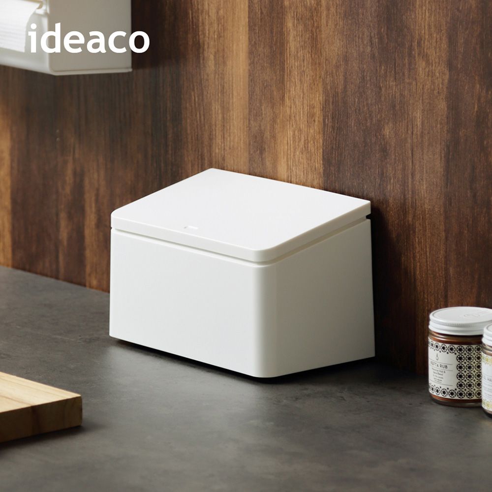 【日本ideaco】長方纖形桌邊按壓式垃圾桶-1.8L-4色可選(廚餘垃圾桶/廚餘桶/彈蓋垃圾桶) - 全聯全電商