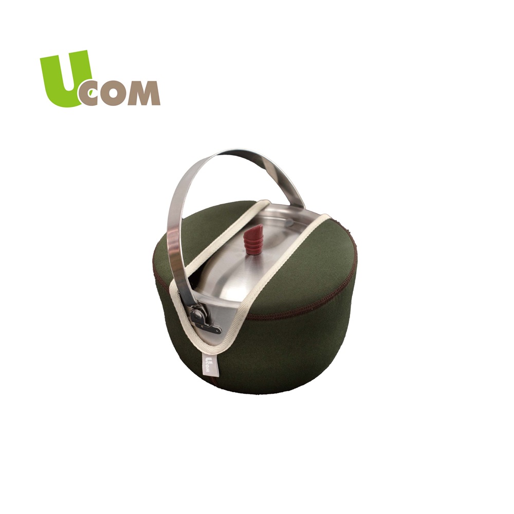 【UCOM 瑞康屋】防溢提鍋附提袋-叢林綠(18cm(2.3L)) - 全聯全電商