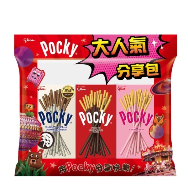 【Glico 格力高】Pocky百奇新大人氣分享包(171g) - 全聯全電商