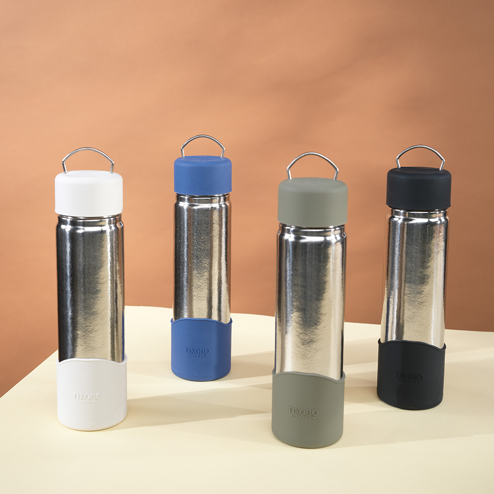 【TiKOBO 鈦工坊】純鈦袋鼠保溫瓶經典2代(320ml(贈細吸管/吸管固定器純鈦茶隔/細吸管套/毛多多杯刷) )) - 全聯全電商