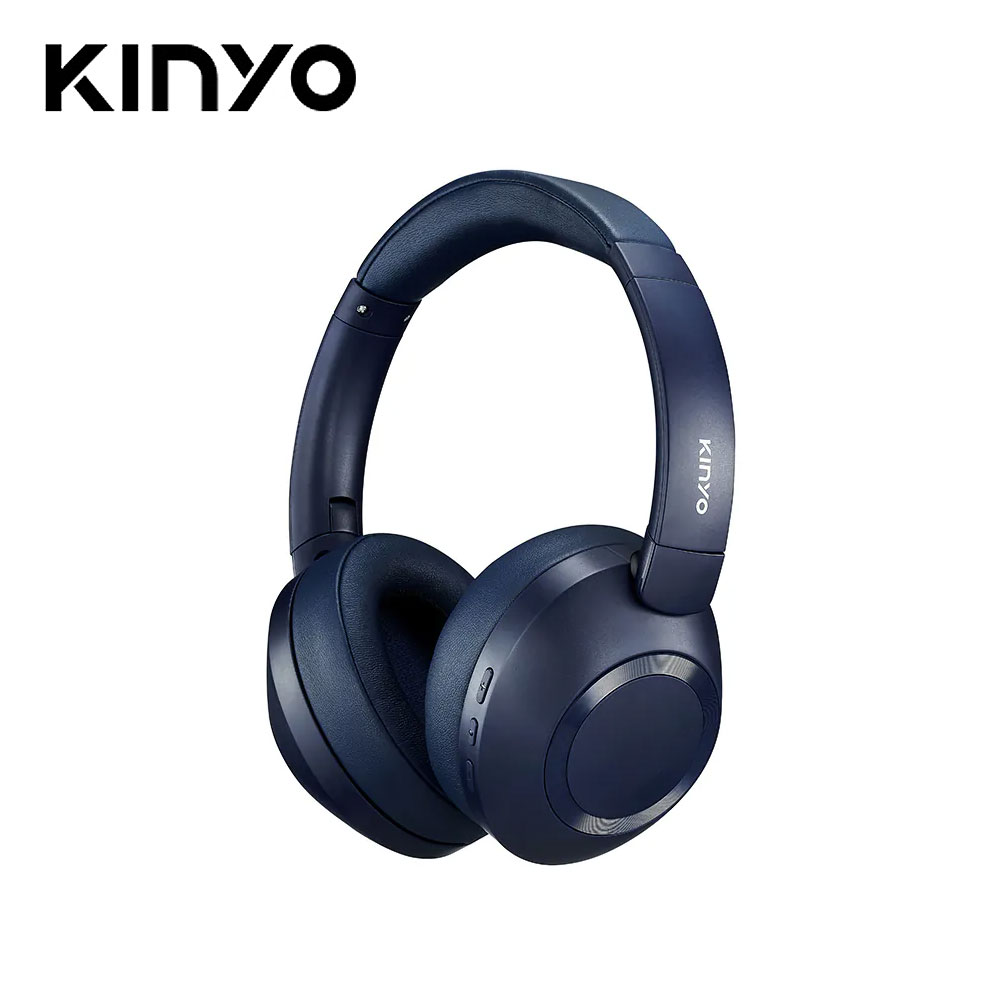 【KINYO】BTE-3865 無線藍牙頭戴式耳機-藍色(採用藍牙53連接) - 全聯全電商