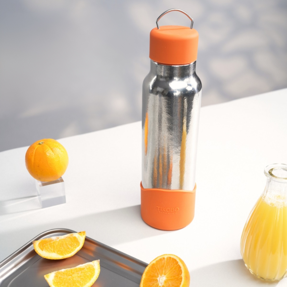 【TiKOBO 鈦工坊】純鈦袋鼠保溫瓶經典2代(700ml(贈細吸管/吸管固定器純鈦茶隔/細吸管套/毛多多杯刷) )) - 全聯全電商