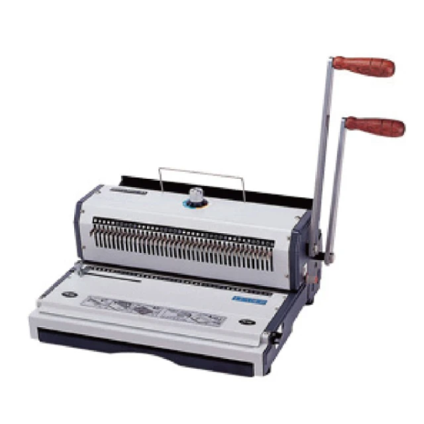 雙線圈 手動 打孔 裝訂機 台灣製 /台 WIREMAC-31( WIREMAC-31) - 全聯全電商