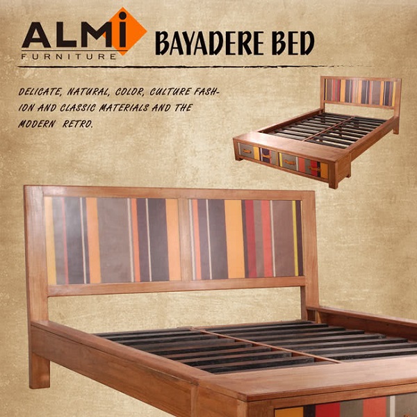 【ALMI】DOCKER BAYADERE-BED 154x192 雙抽雙人床 - 全聯全電商