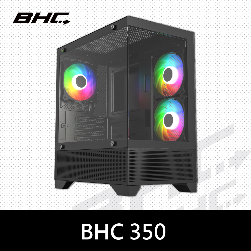 【BHC 秉鑫】BHC 350黑(內含ARGB*1,反向風扇*2) - 全聯全電商