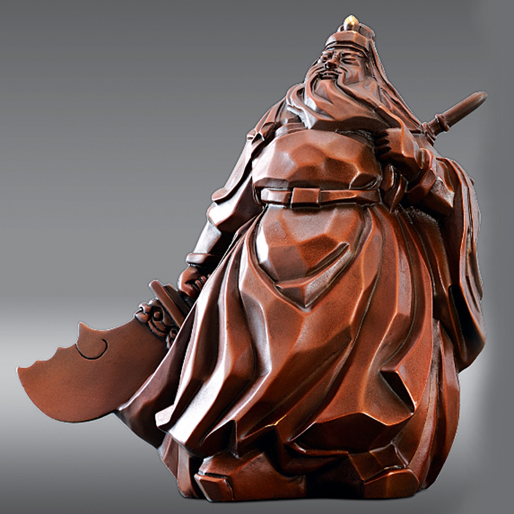 【開運陶源】羅廣維 限量原作 威風凜凜 【關公】 銅雕(20x11x18.3cm) - 全聯全電商