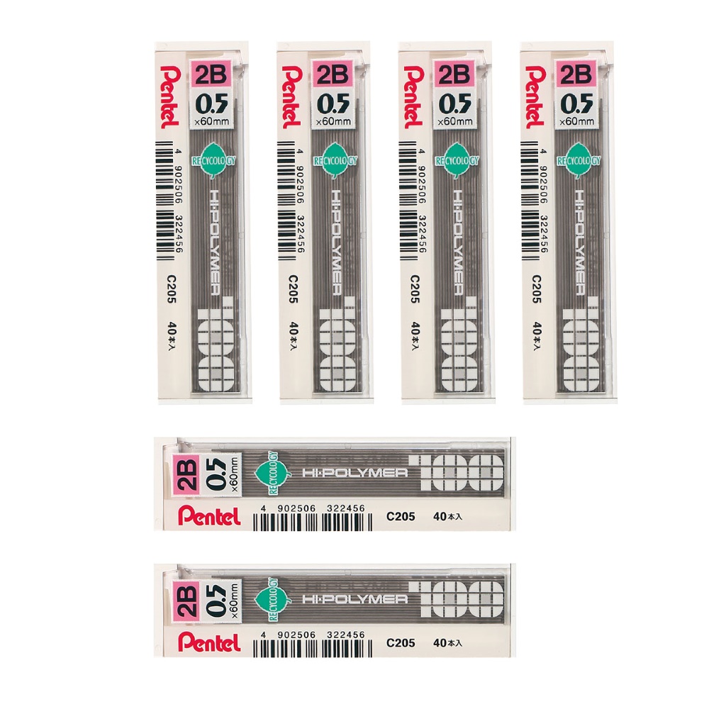 【PENTEL】自動鉛筆芯2B PC205(6入) - 全聯線上購-隔日達平台