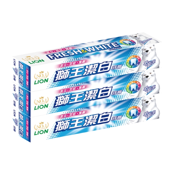 【獅王】潔白牙膏超涼200g*3支 - 全聯線上購-隔日達平台