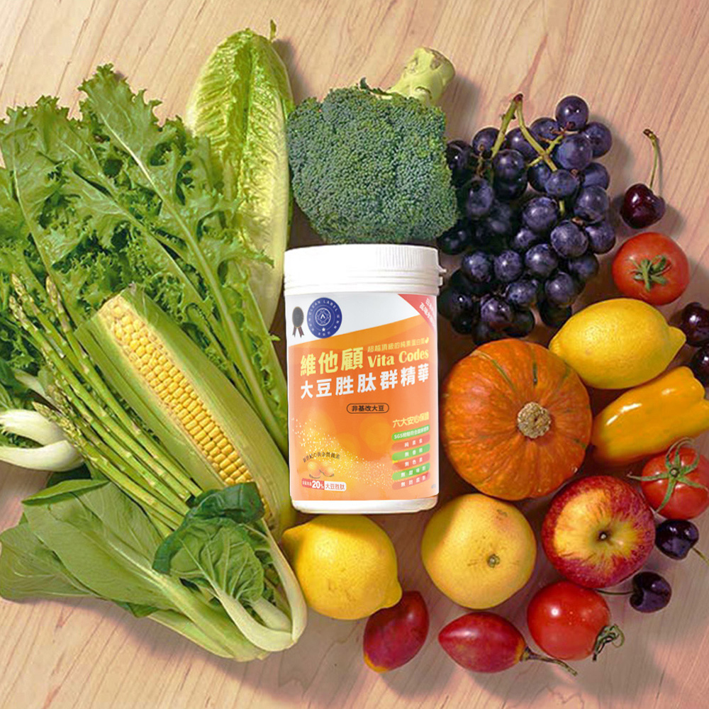 【Vita Codes】大豆胜肽群精華罐裝450g 陳月卿推薦 附湯匙+線上食譜((1罐入)) - 全聯全電商