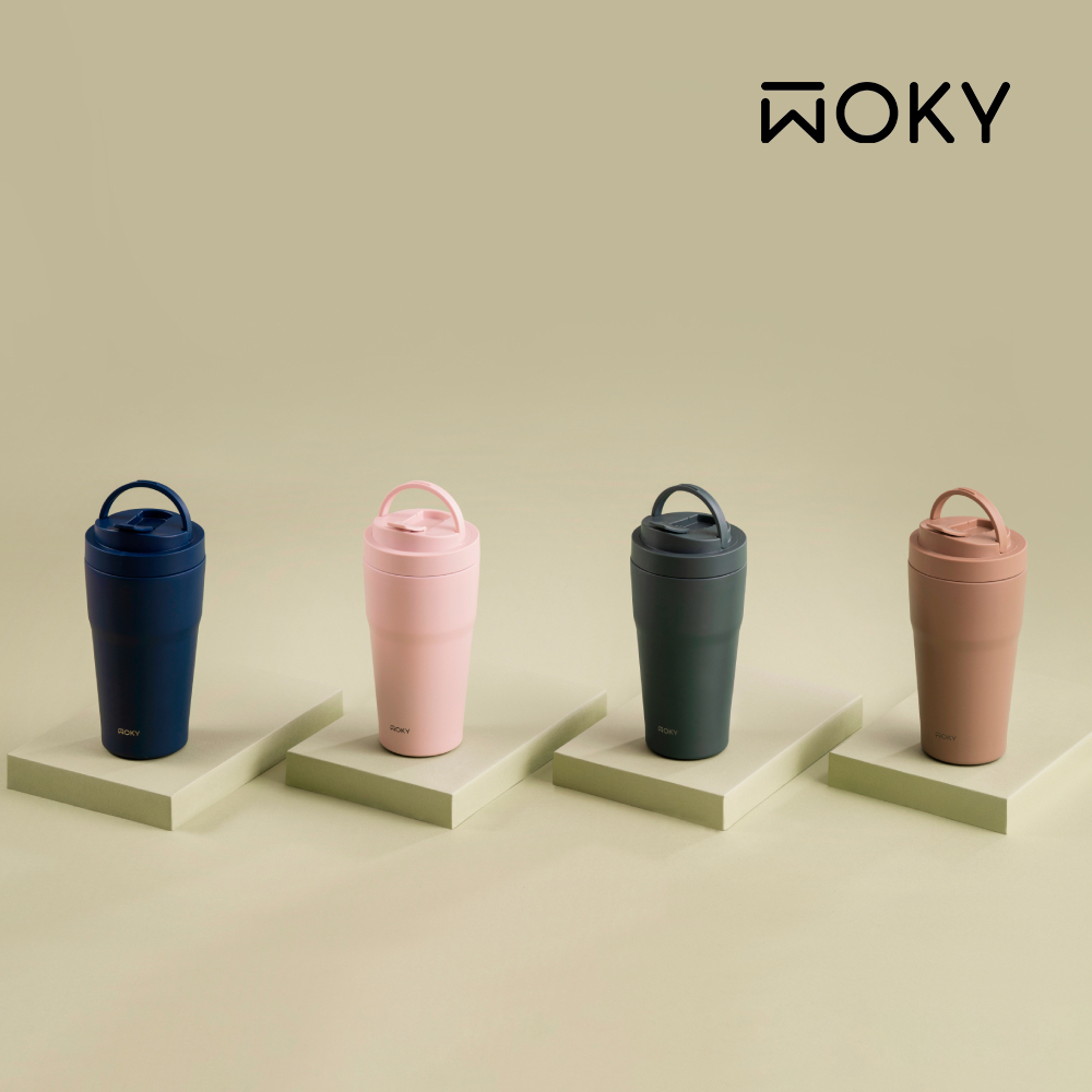【WOKY 沃廚】–[ ]渾圓杯-雙層陶瓷( 550ML) - 全聯全電商