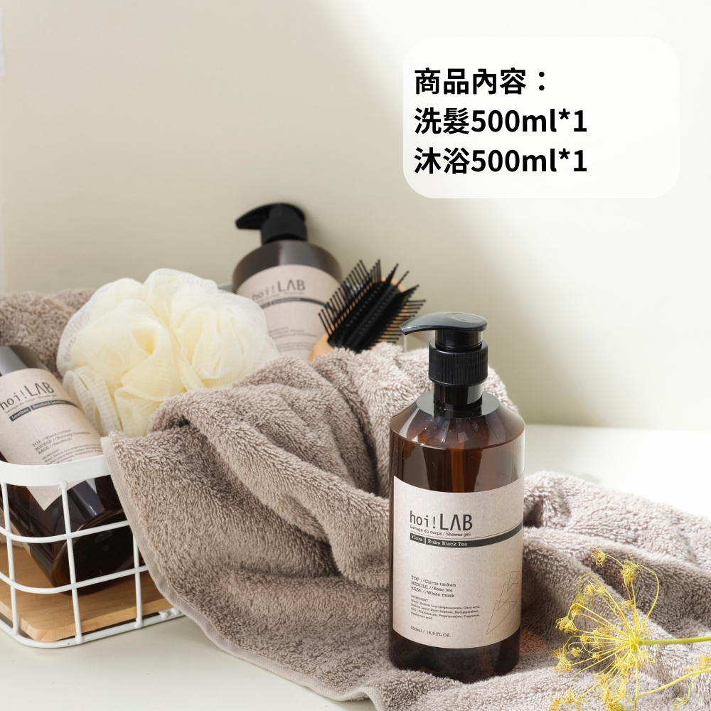 【hoi!LAB】實驗室經典 洗沐組 500ml(組合/居家香氛/身體保養/交換禮物/送禮) - 全聯全電商