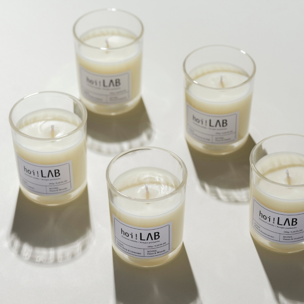 【hoi! LAB】實驗室乾燥花 天然大豆香氛蠟燭150g(居家香氛/辦公室小物/交換禮物) - 全聯全電商