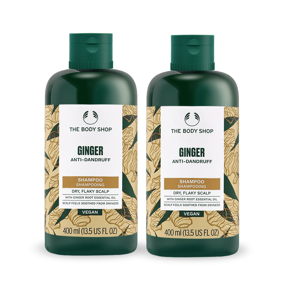 【THE BODY SHOP 美體小舖】薑根鏗活調理洗髮精 400ml 2入組 新版(航空版) - 全聯全電商