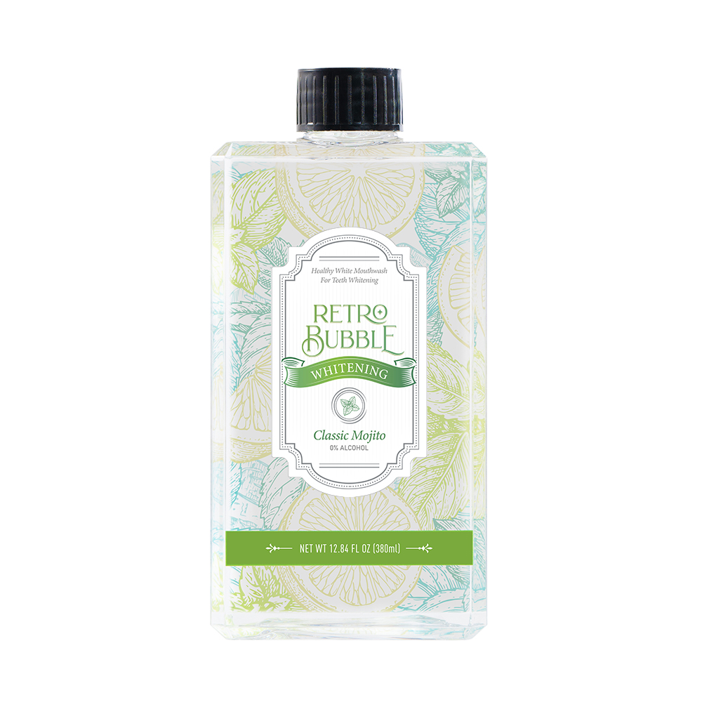 【RETRO BUBBLE】乳鐵亮白草本美白漱口水-經典Mojito(380ml) - 全聯全電商