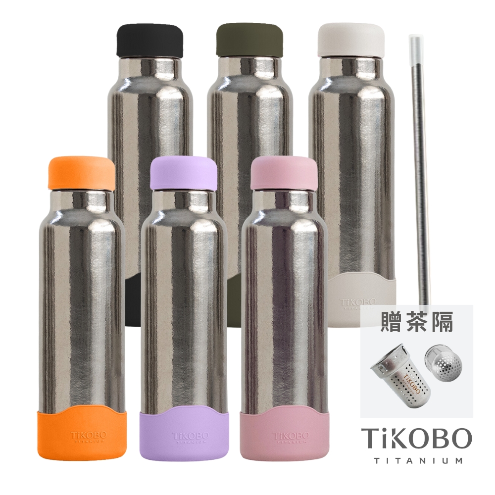 【TiKOBO 鈦工坊】純鈦袋鼠保溫瓶經典1代(700ml - (贈細吸管/細吸管套/毛多多杯刷) ) - 全聯全電商