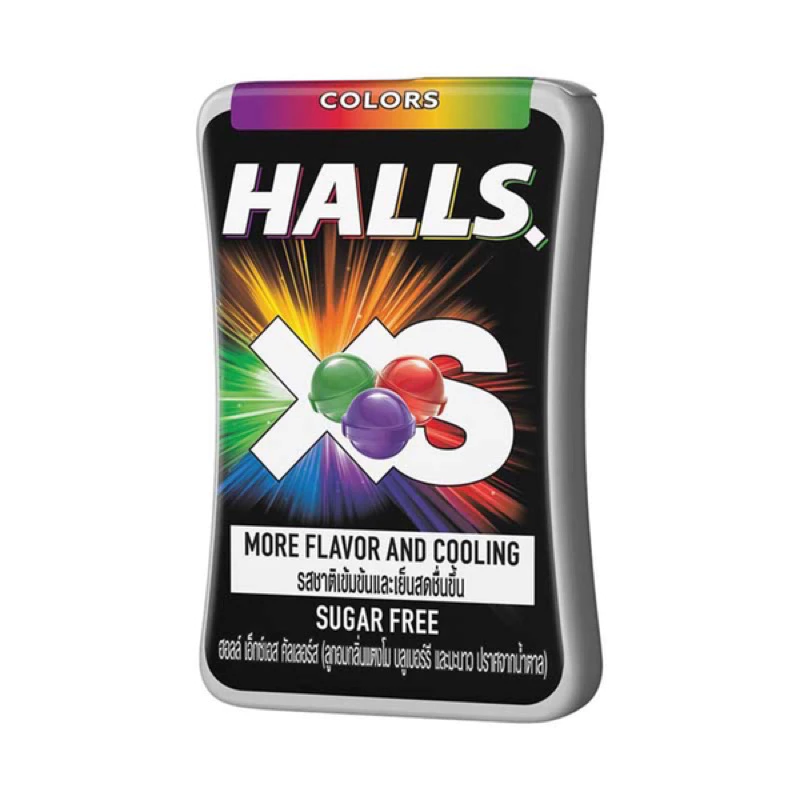 【HALLS】XS無糖迷你薄荷風味糖繽紛水果口味(12g) - 全聯全電商